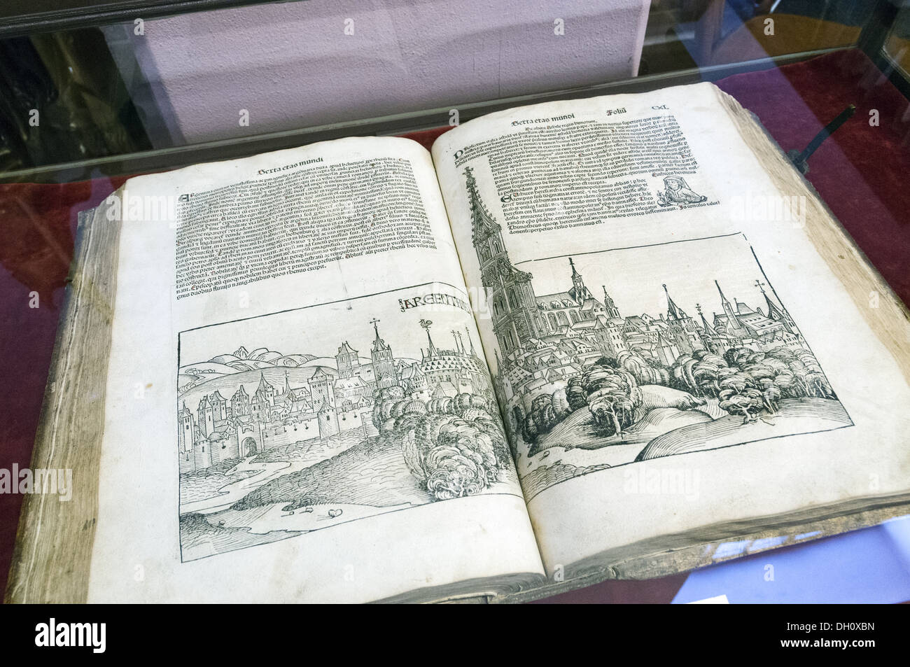 Elk213-1833 France, Alsace, Selestat, Humaniste Library, illustrated ...