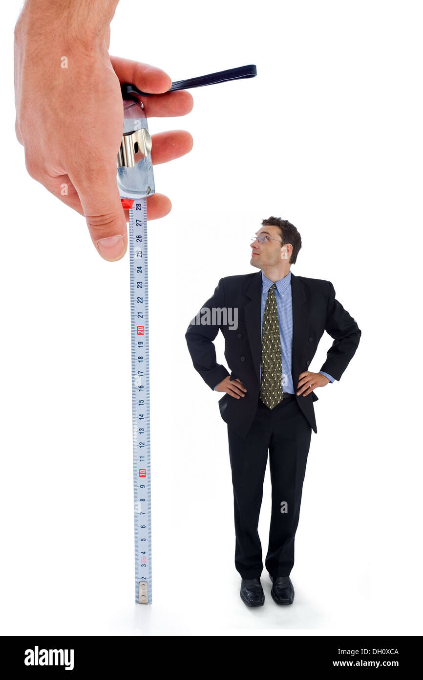 Man height measuring height not child Cut Out Stock Images & Pictures ...
