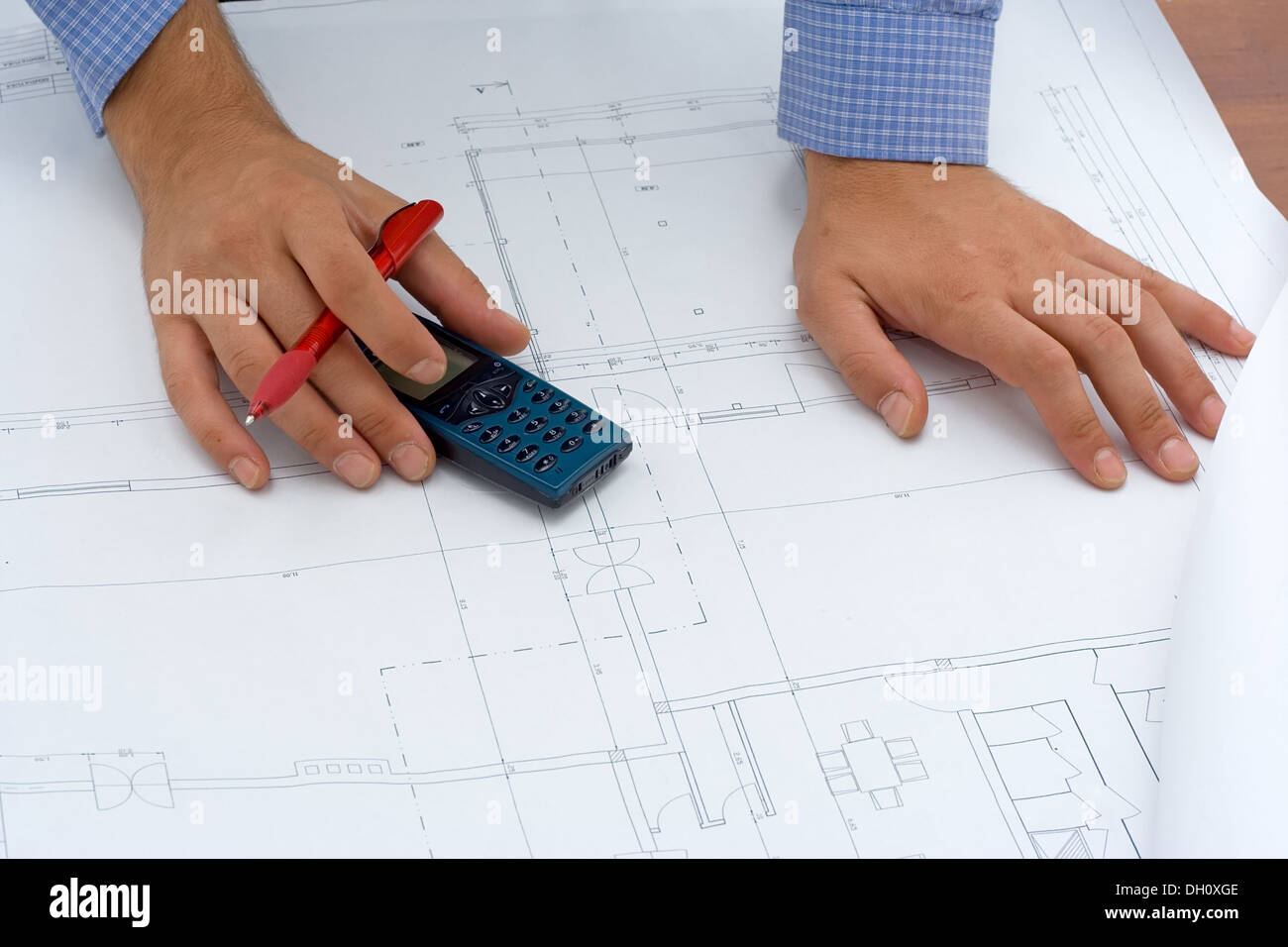 Final checking of a construction project Stock Photo - Alamy