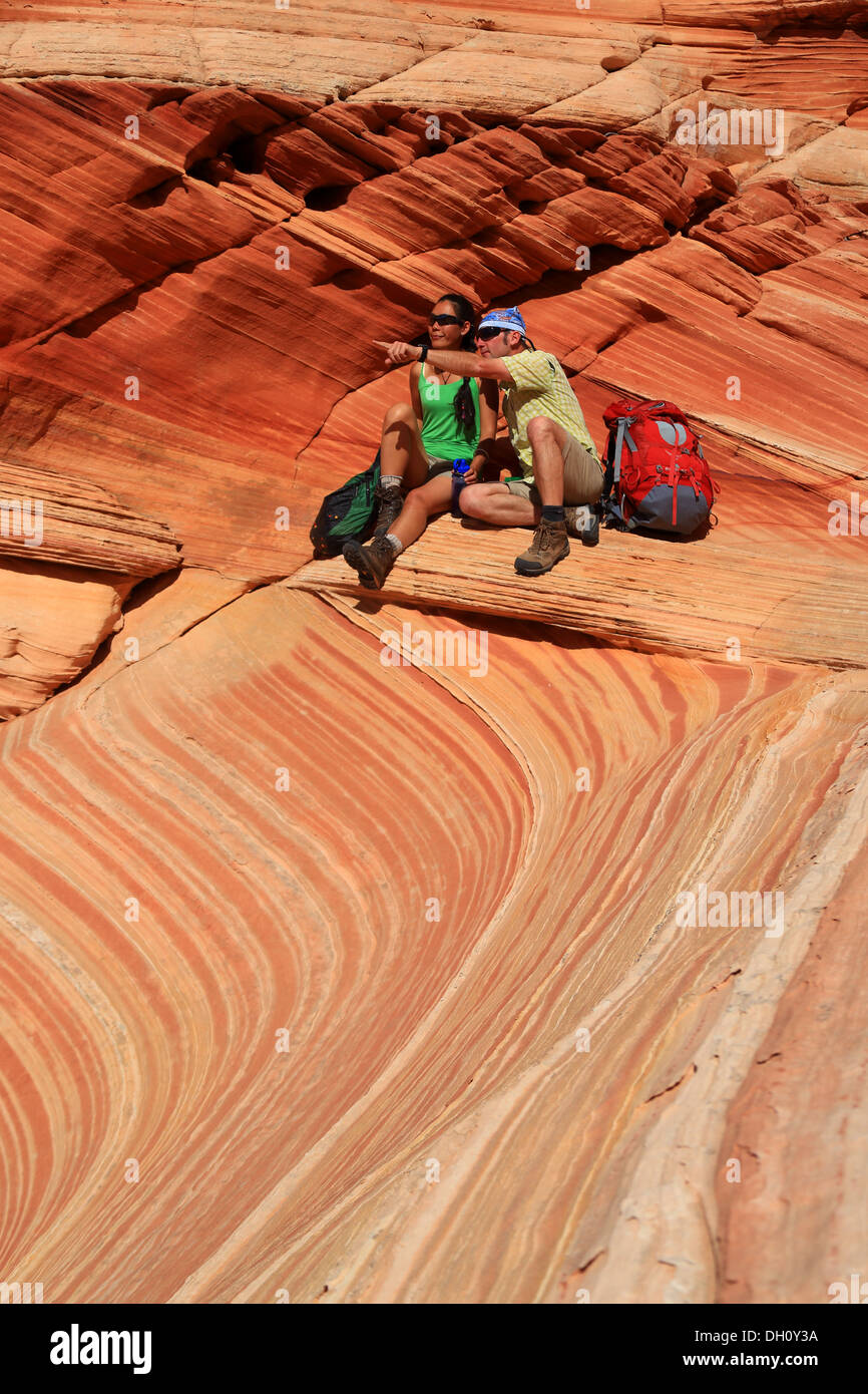The amazing sandstone formations THE WAVE in northern Arizona, USA ...