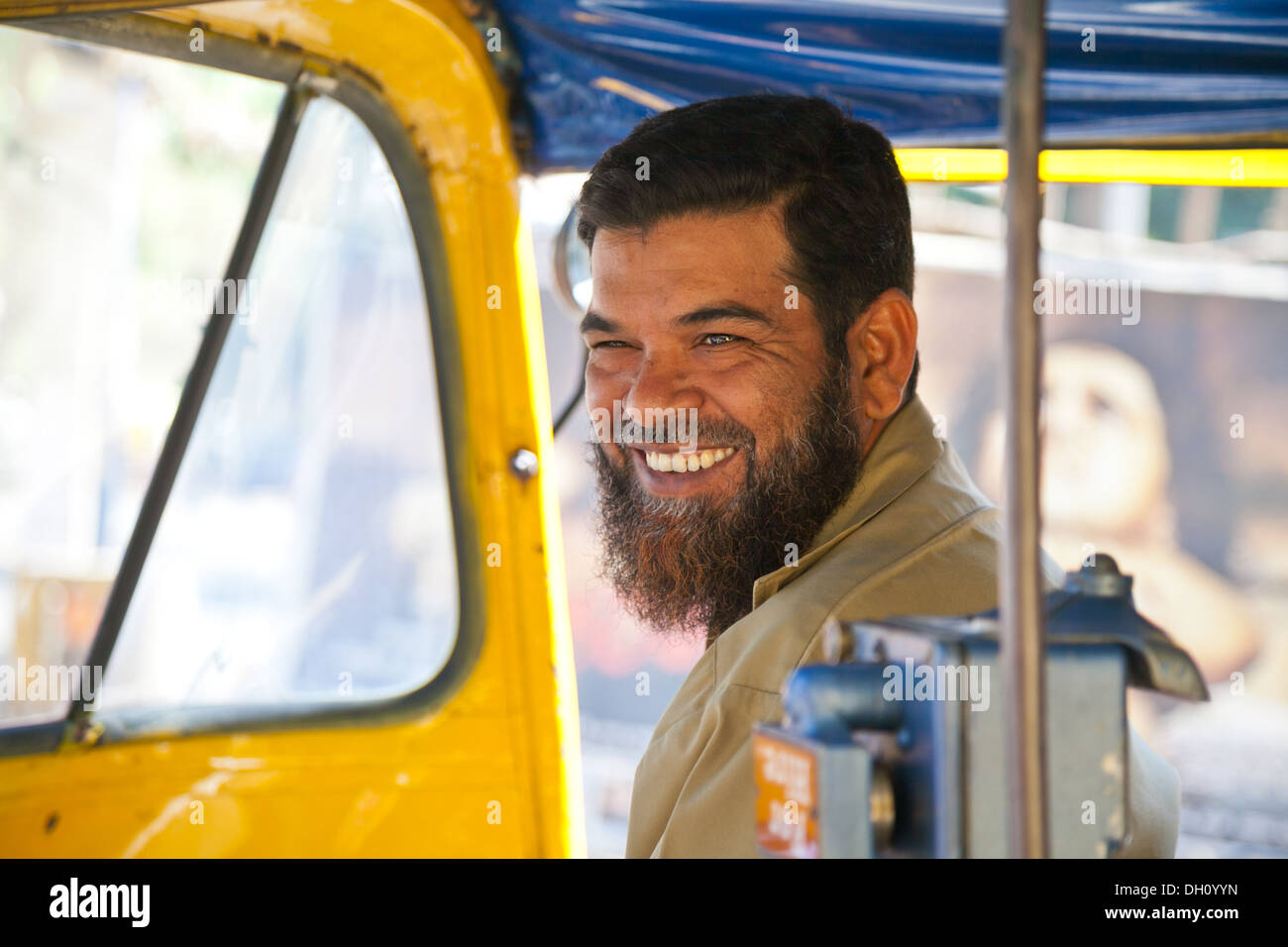 Close up portrait of an Indian man - auto riskshaw driver Stock Photo ...