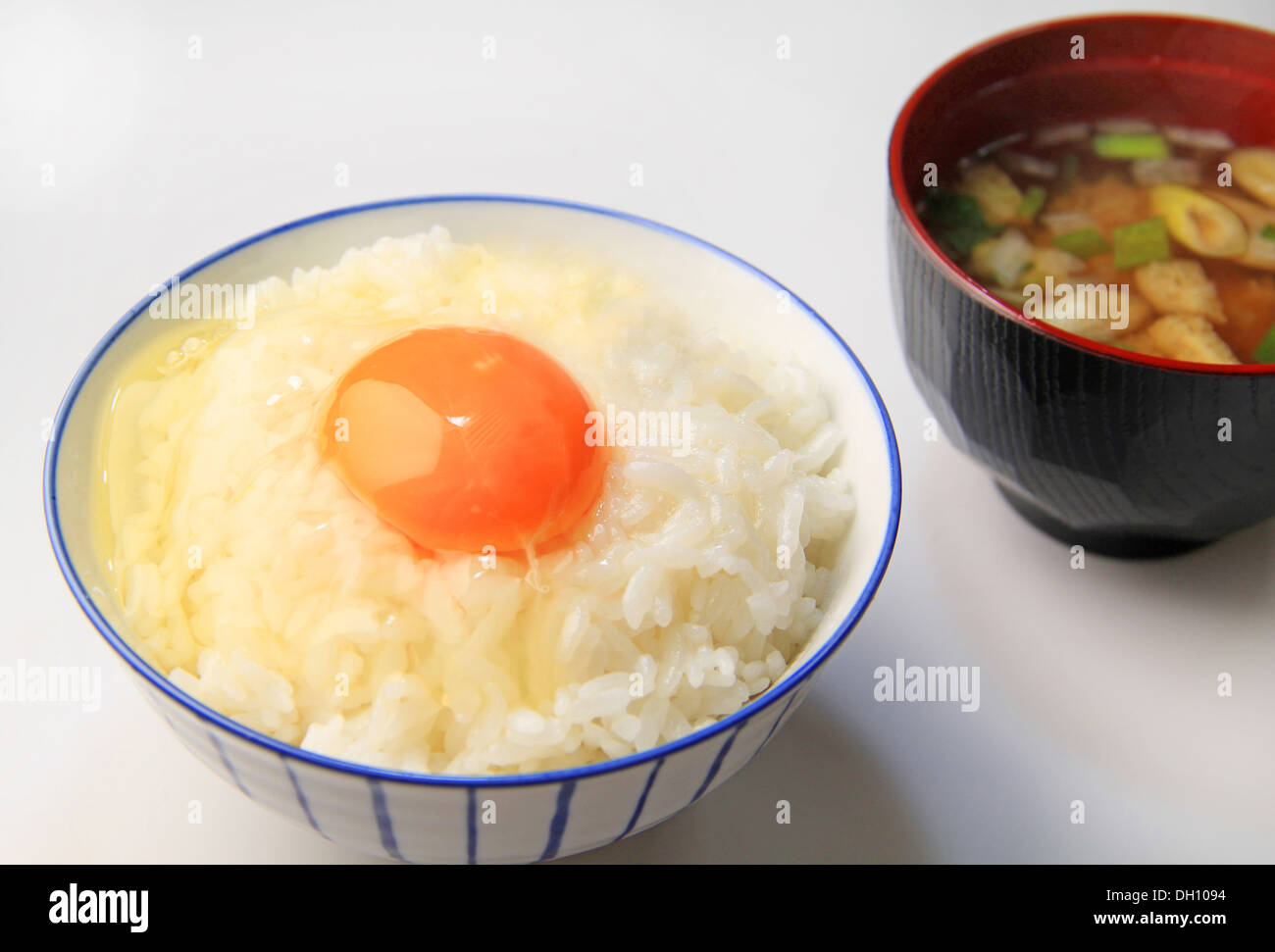 Egg sauce over rice Stock Photo - Alamy