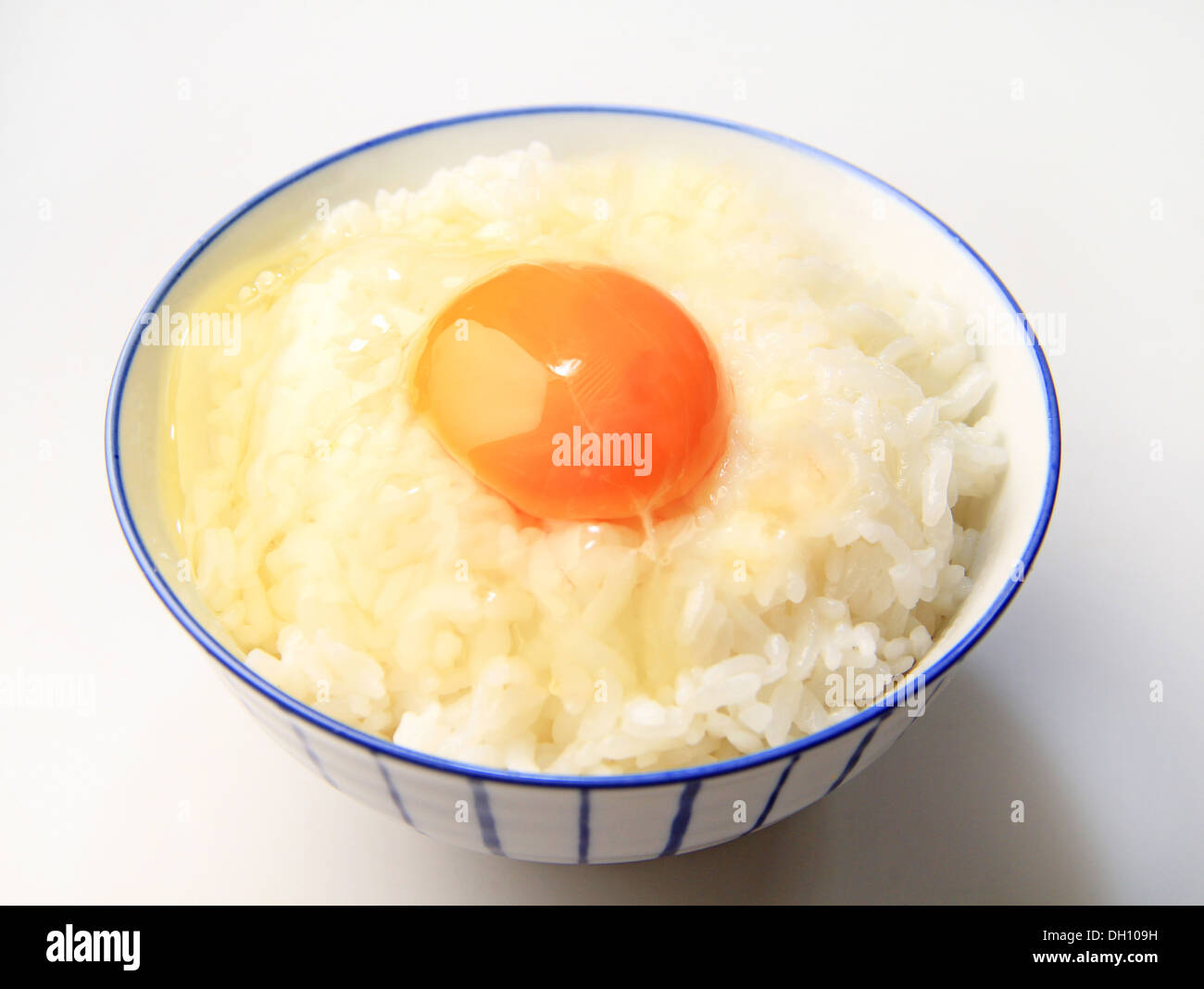 Egg sauce over rice Stock Photo - Alamy