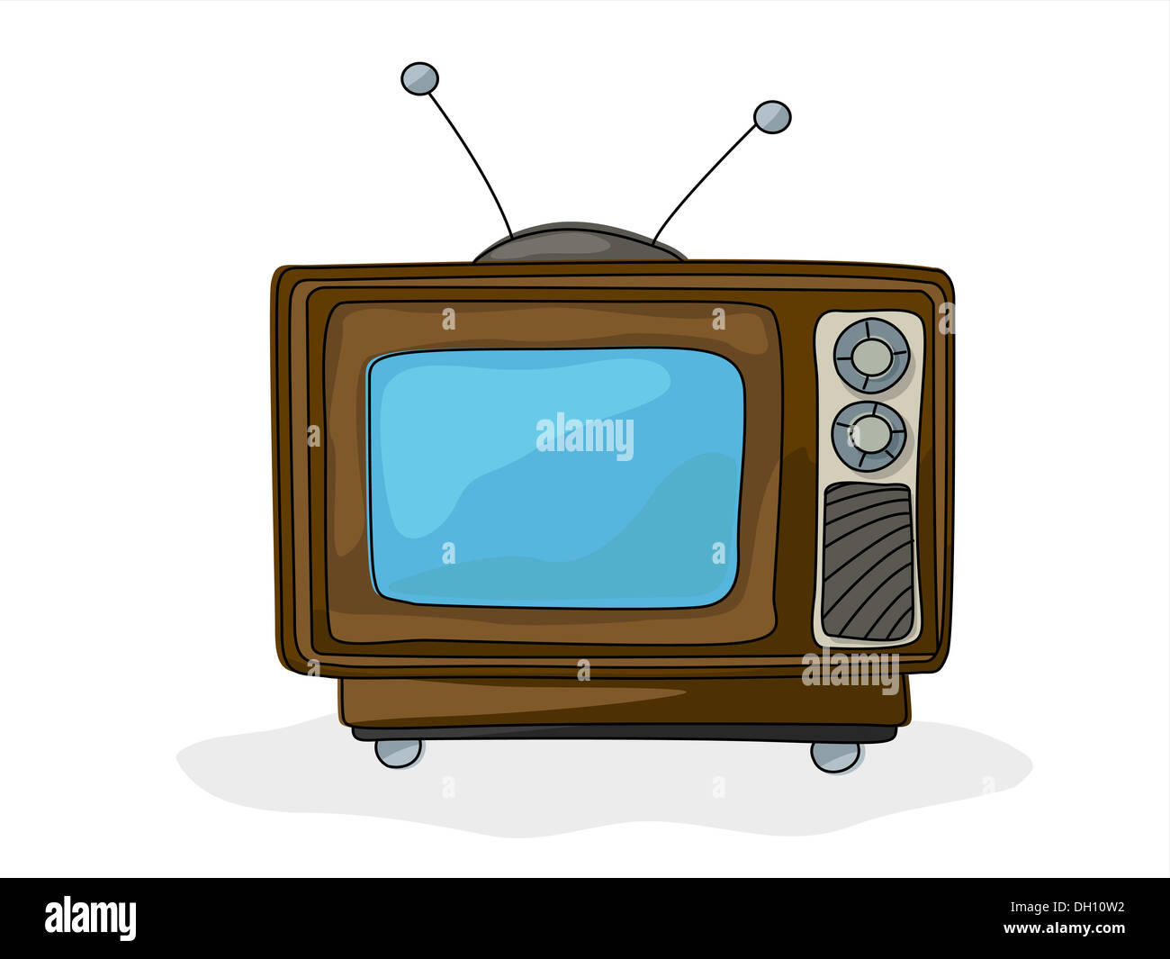 Retro style tv Stock Photo - Alamy
