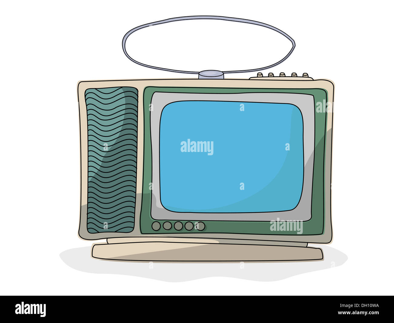 Retro cartoon tv set Stock Photo - Alamy