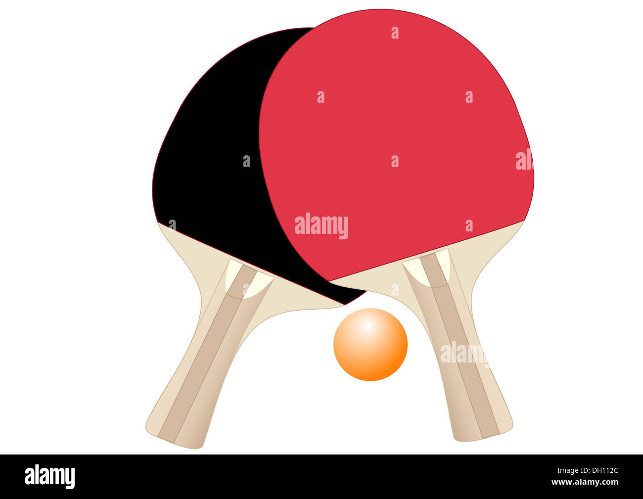 Table tennis rackets Stock Photo - Alamy