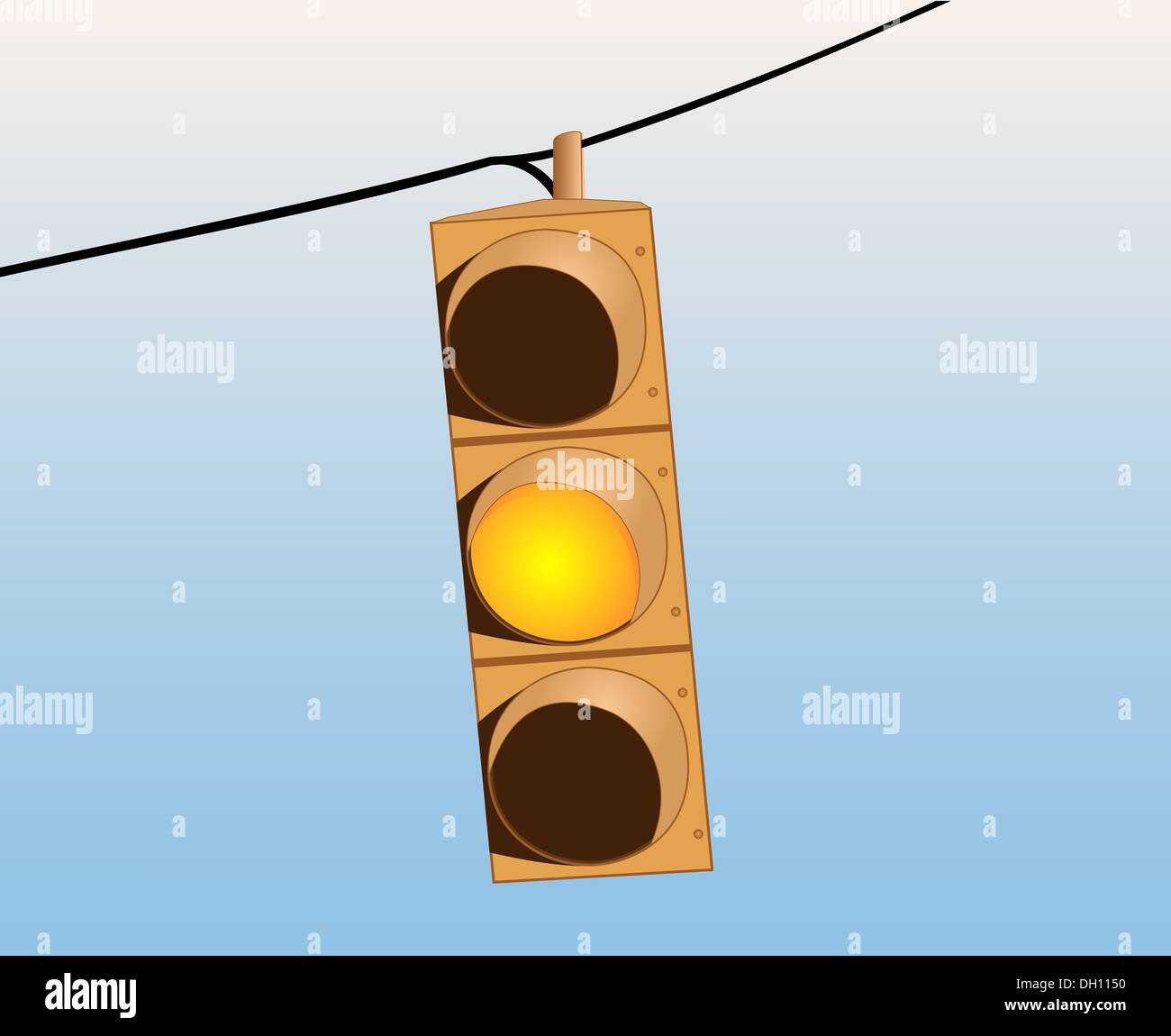 Yellow warning lights hi-res stock photography and images - Alamy