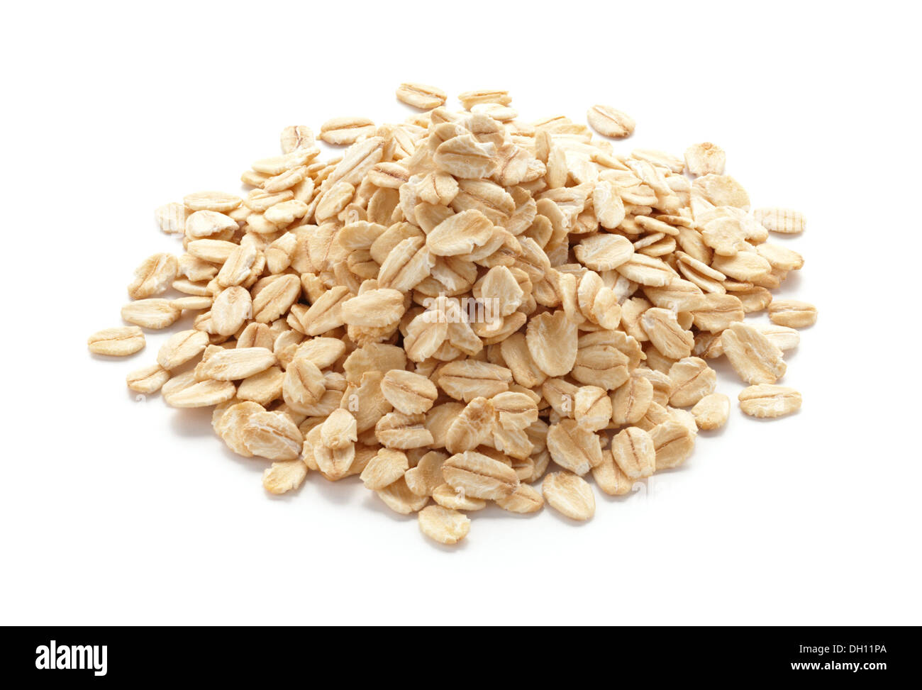 pile of oatmeal isolated on white background Stock Photo - Alamy