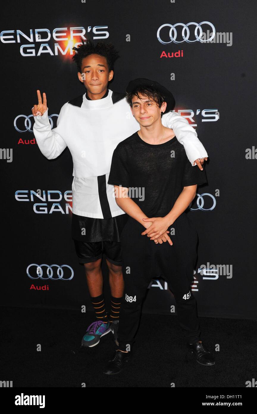 Los Angeles, CA, USA. 28th Oct, 2013. Jaden Smith at arrivals for ENDER ...