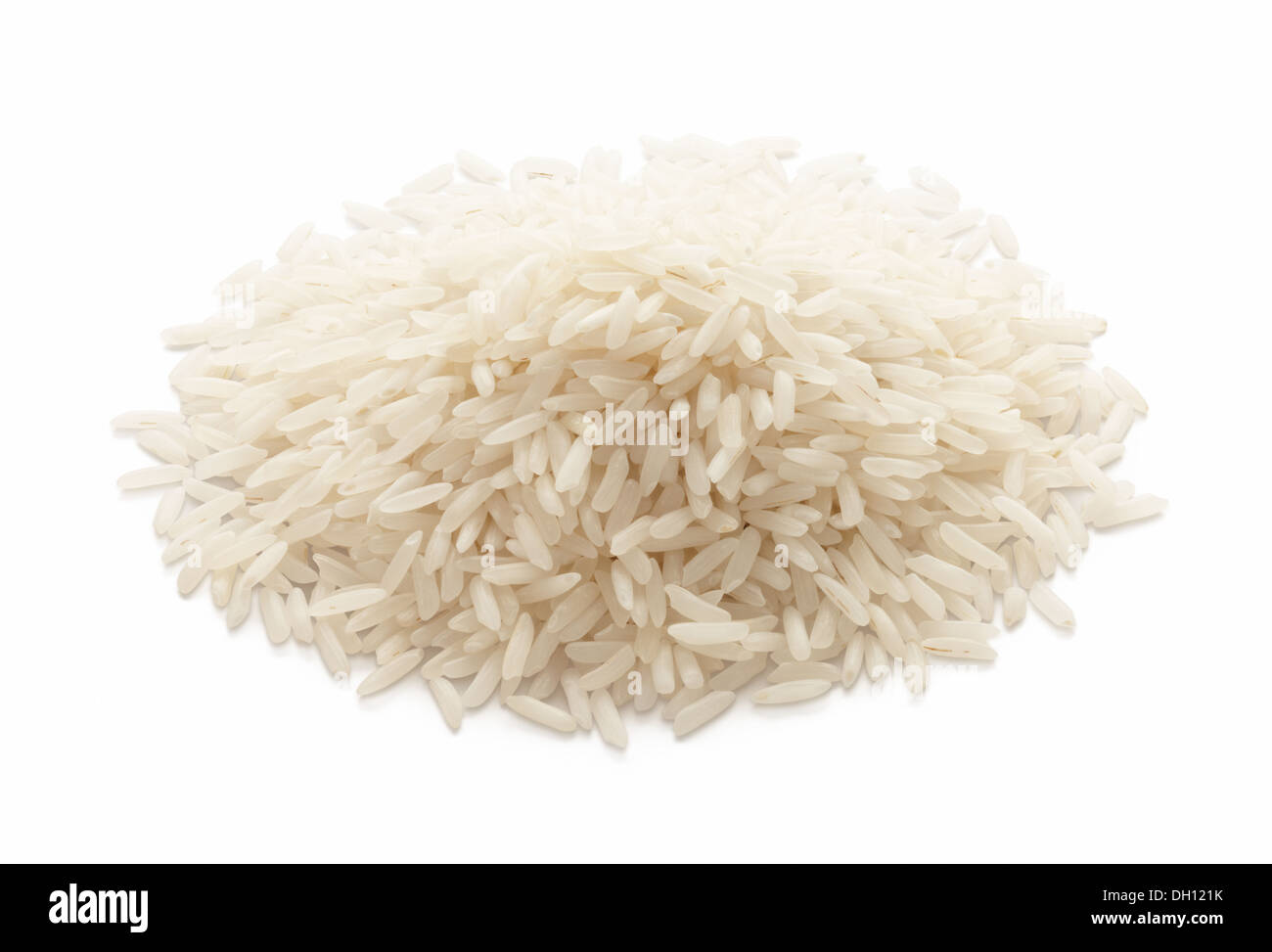 pile of white rice isolated on white Stock Photo - Alamy