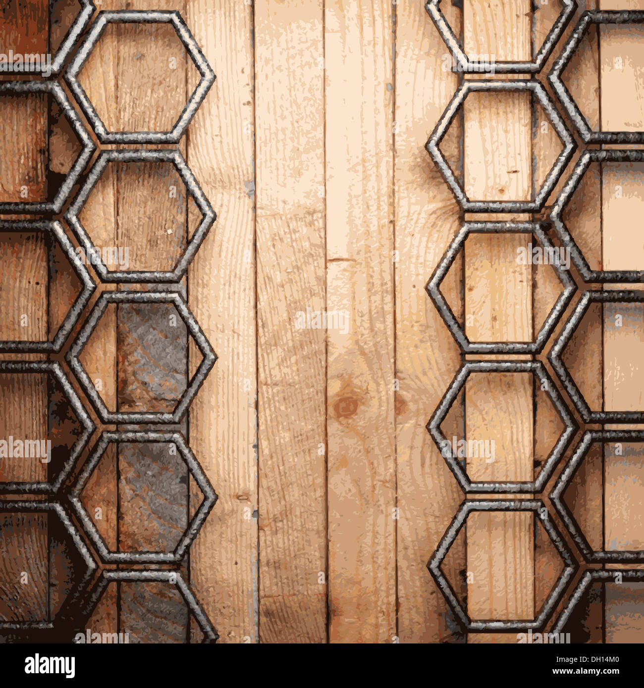 metal and wood background Stock Photo - Alamy