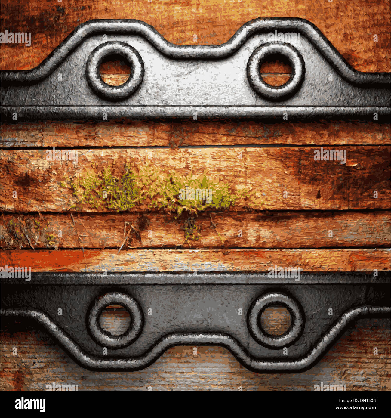 metal and wood background Stock Photo - Alamy