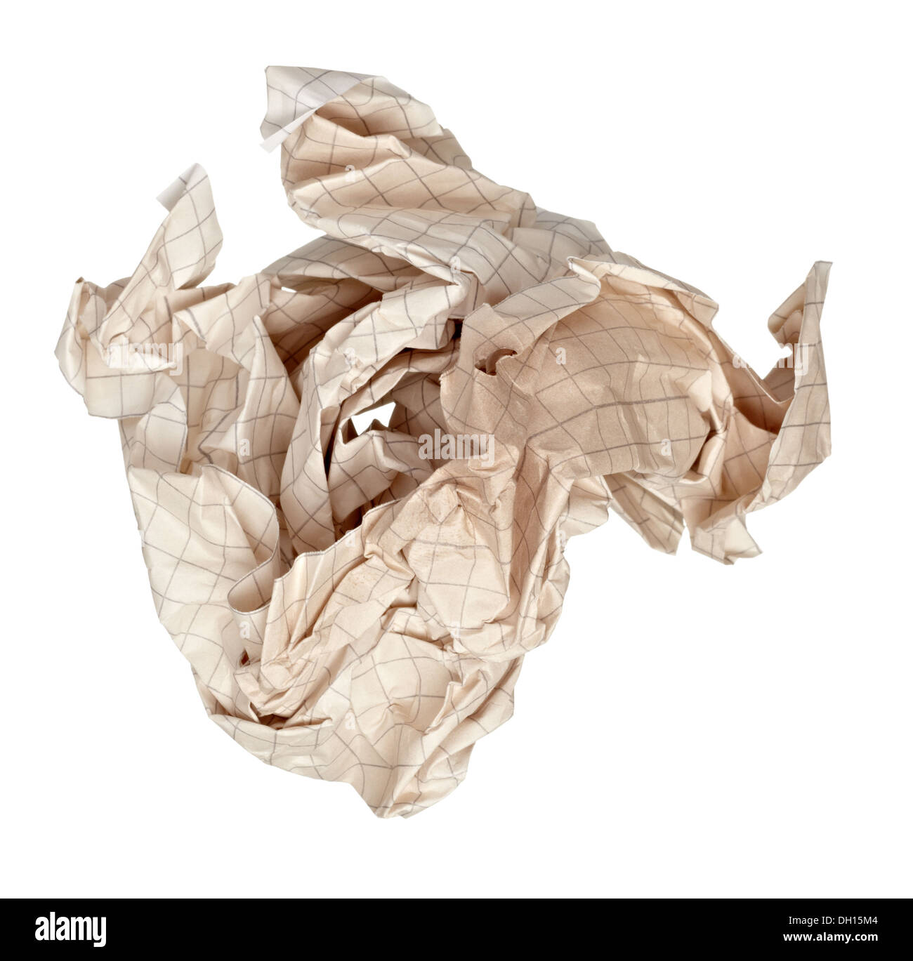 Wrinkled paper document hi-res stock photography and images - Alamy