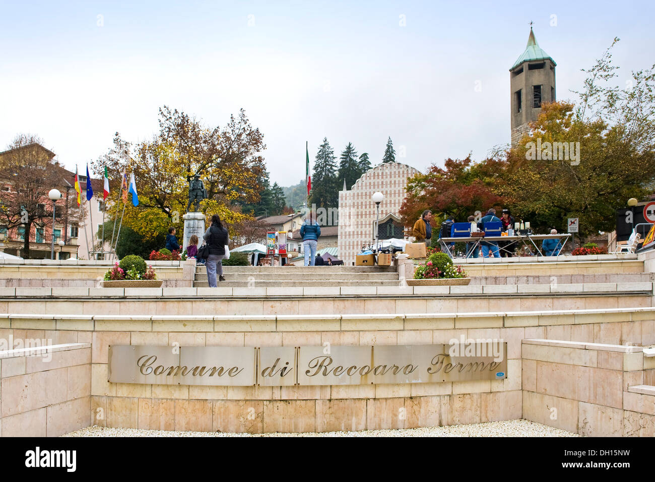 Italy, Veneto, Recoaro Terme, centre town Stock Photo - Alamy