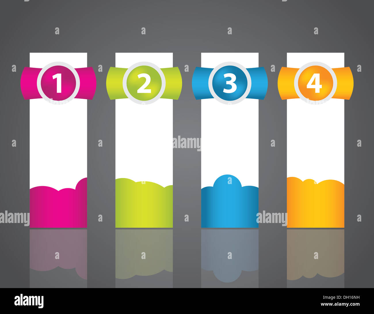 set of colorful sample labels for various options Stock Photo - Alamy