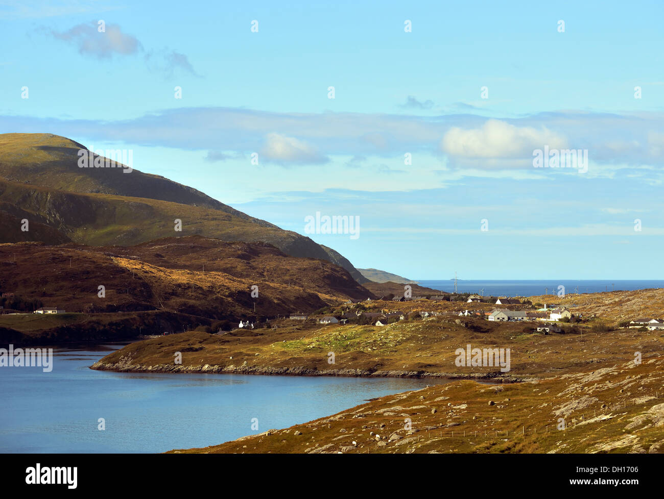 View of Tarbert on the Isle of Harris Stock Photo - Alamy