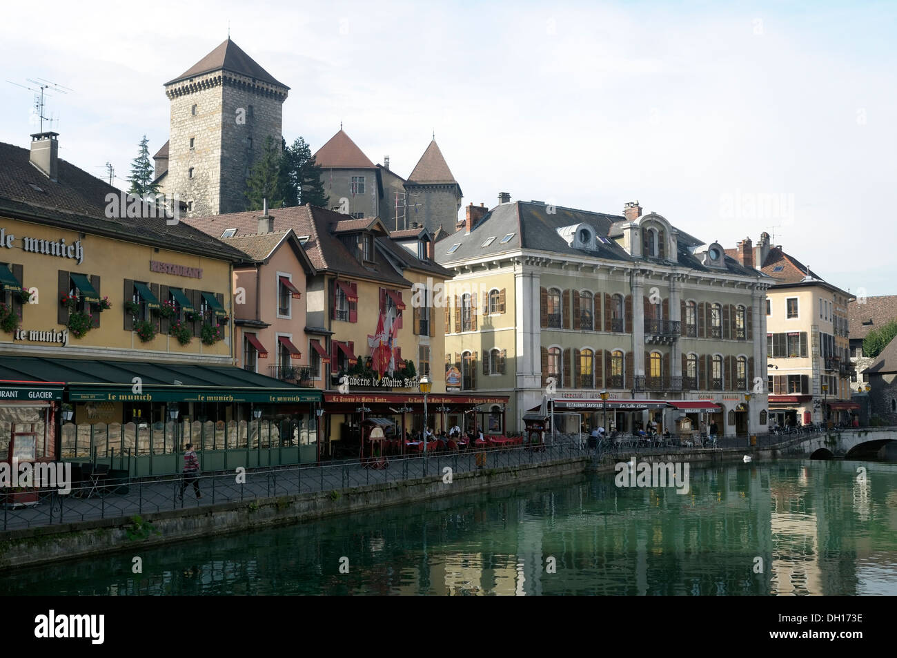 View of Annecy and Chateau d'Annecy Stock Photo - Alamy