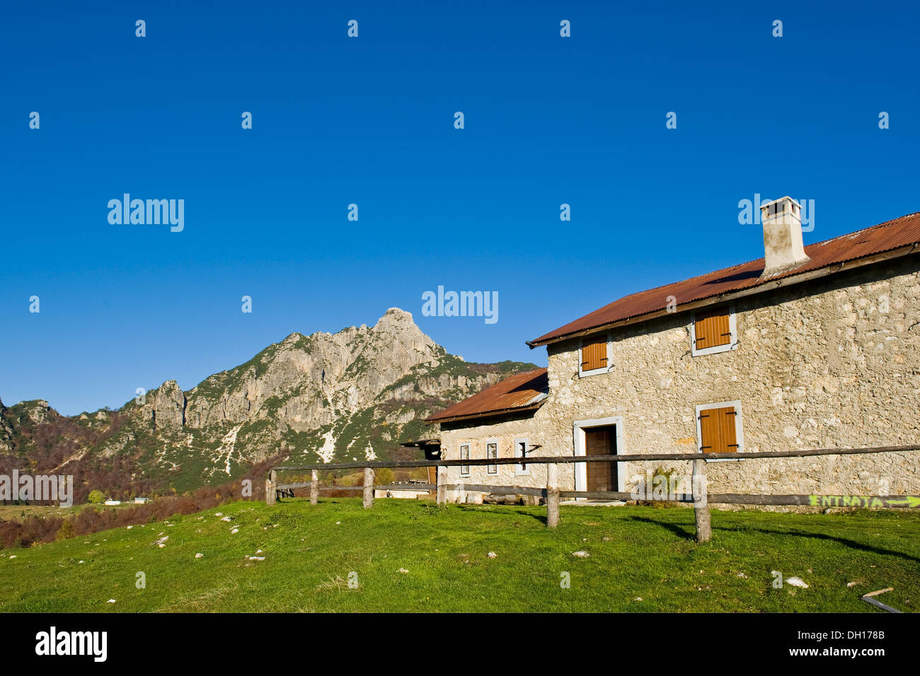 Italy, Veneto, Recoaro Terme, Campogrosso pass, Malga Stock Photo - Alamy