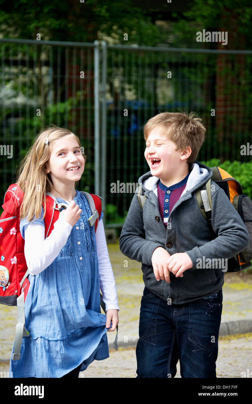 Children laughing at school hi-res stock photography and images - Alamy