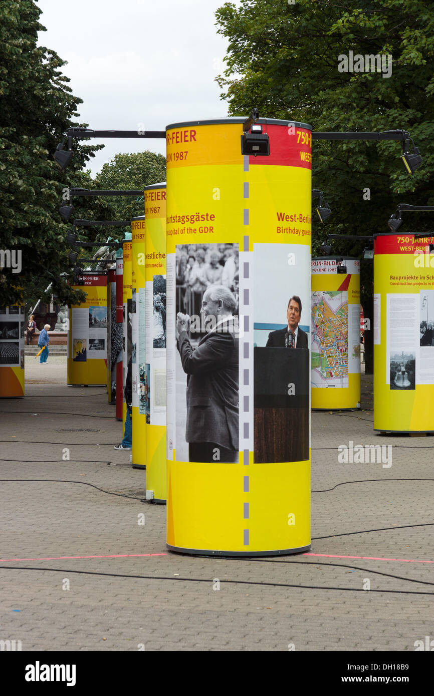 BERLIN - AUGUST 31: Street installation dedicated to the 750th ...