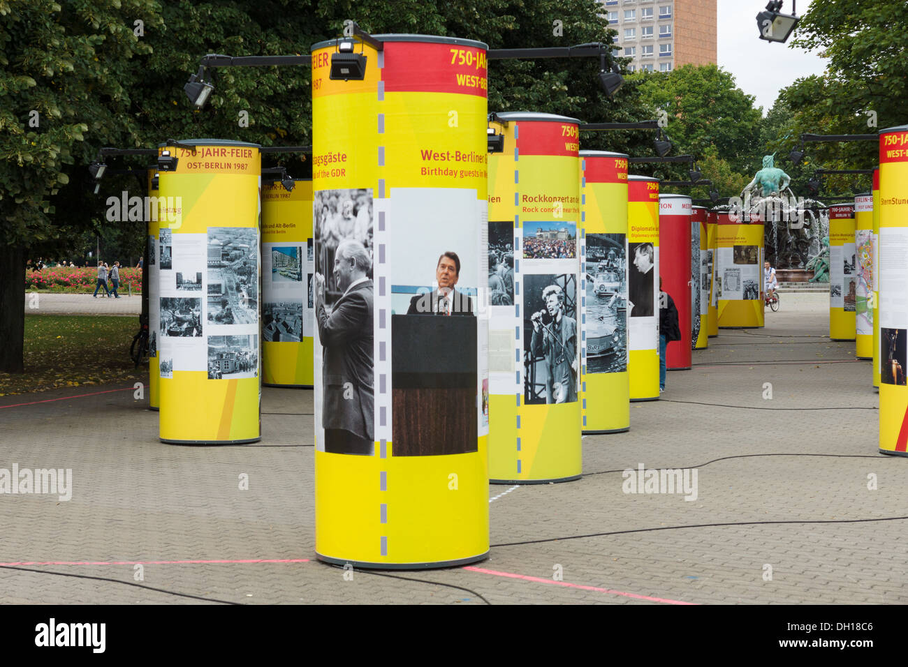 BERLIN - AUGUST 31: Street installation dedicated to the 750th ...