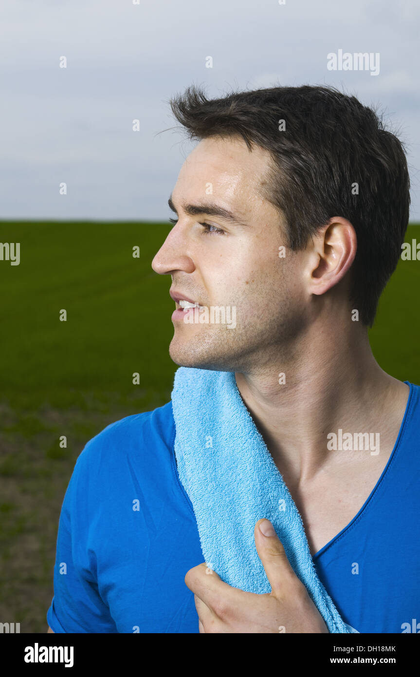 man looking to the side Stock Photo - Alamy