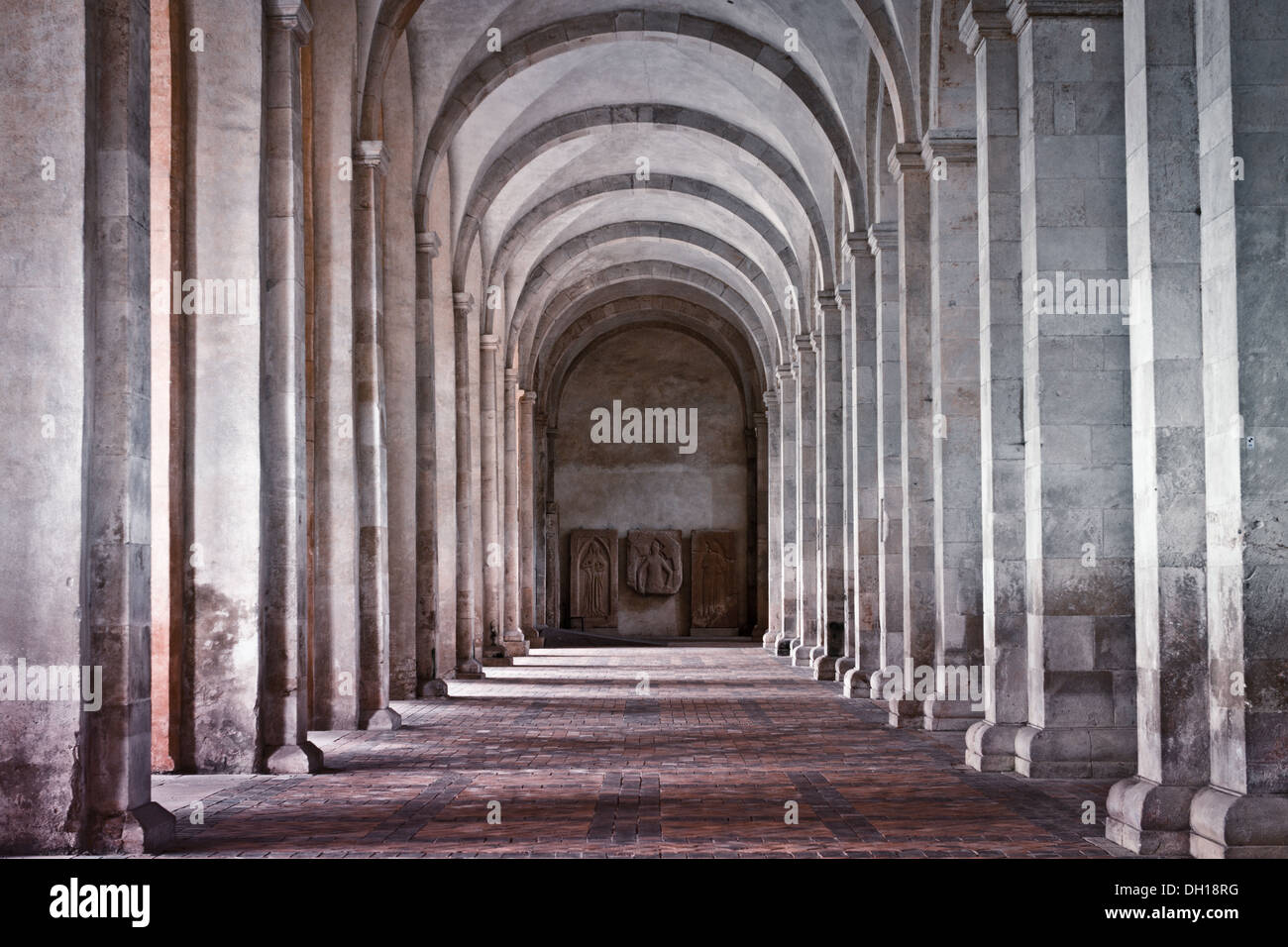 Architecture of a cloister Stock Photo - Alamy