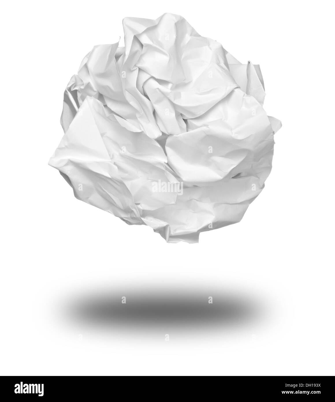Crumpled paper ball Black and White Stock Photos & Images - Alamy