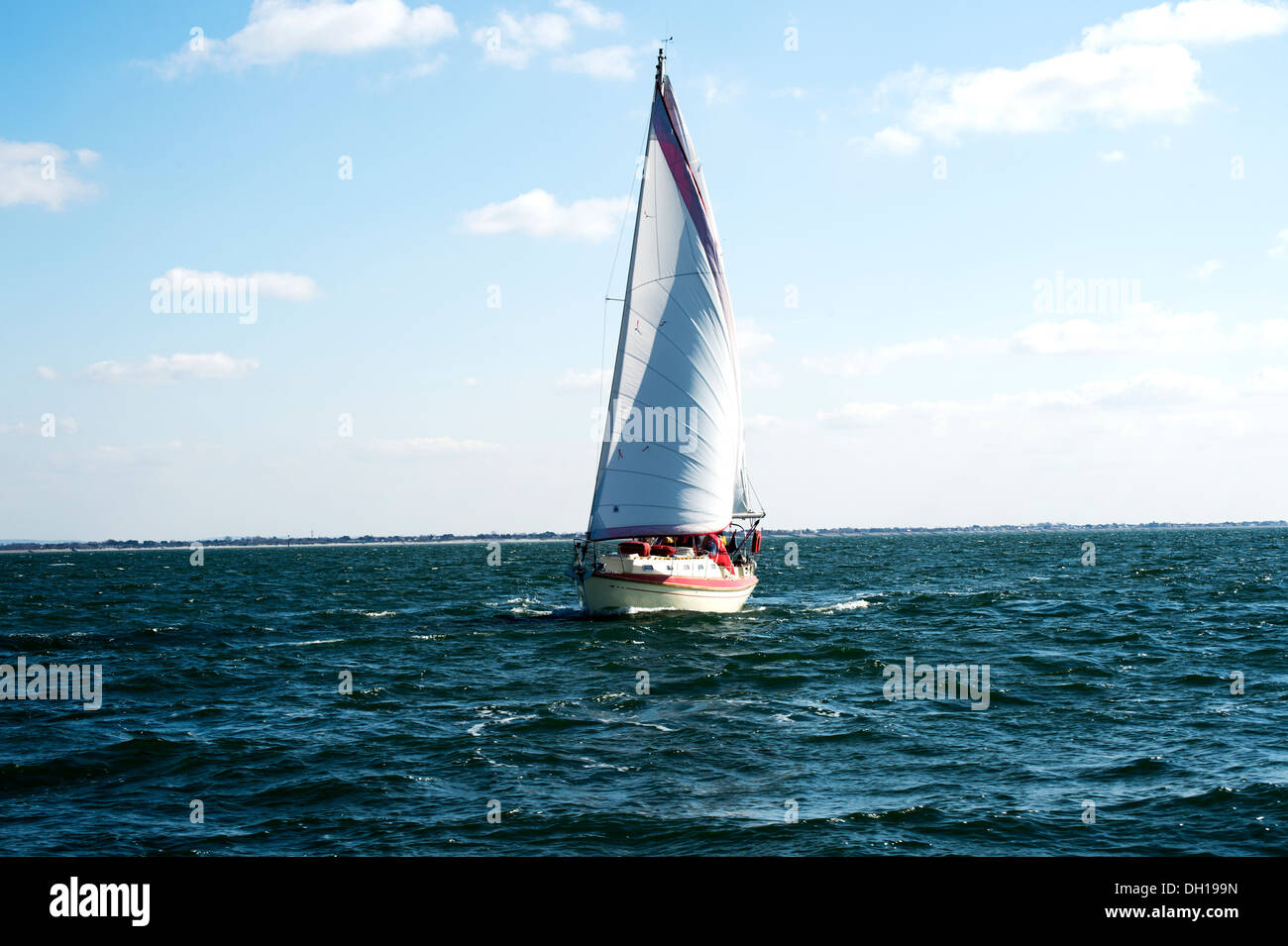 Yacht under sail Stock Photo - Alamy