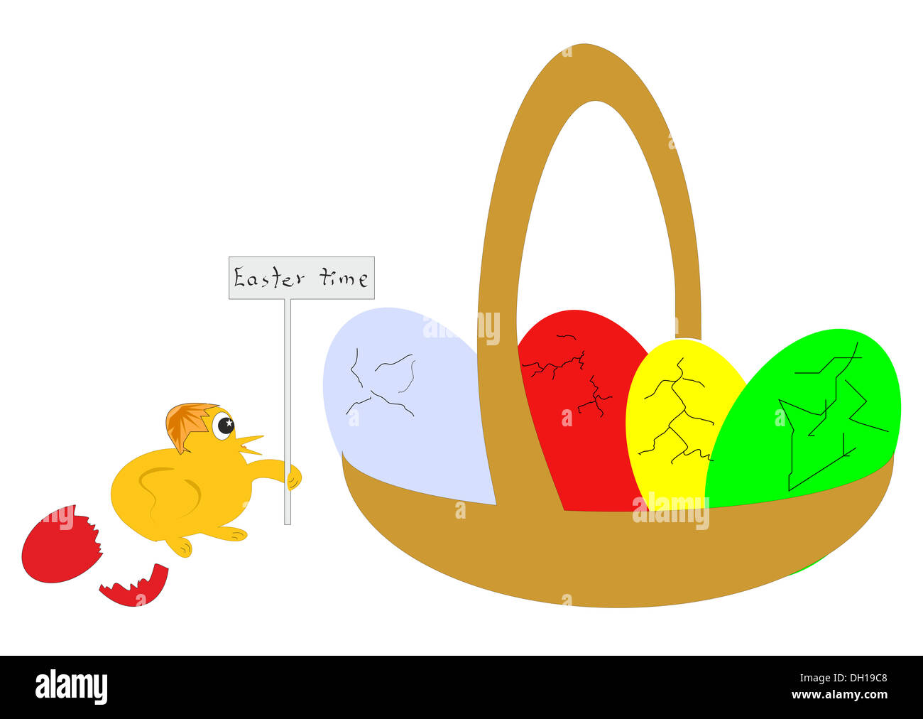 Funny chickens decorative eggs hi-res stock photography and images - Alamy