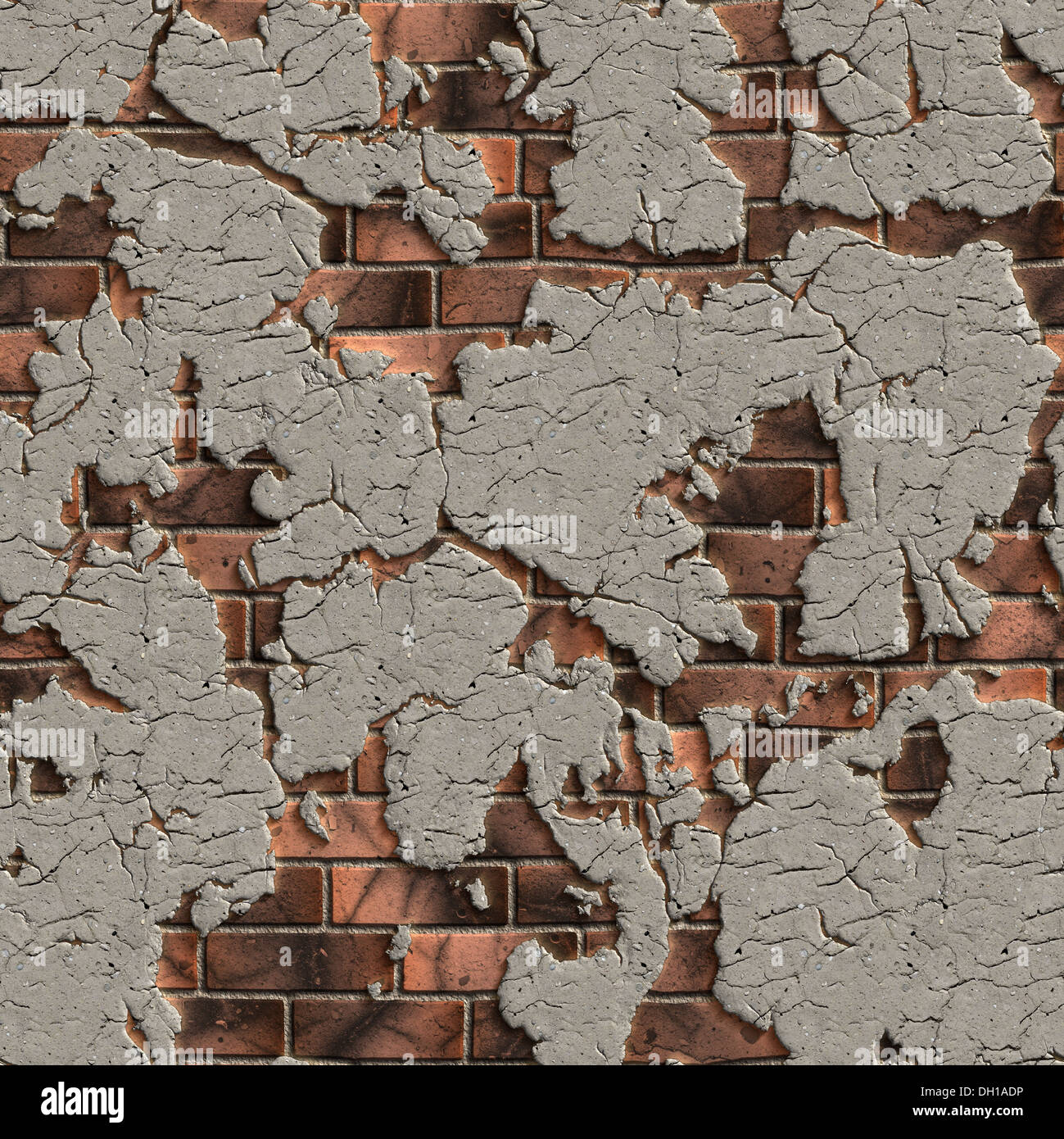 Cracked Brick Wall. Seamless Tileable Texture Stock Photo - Alamy