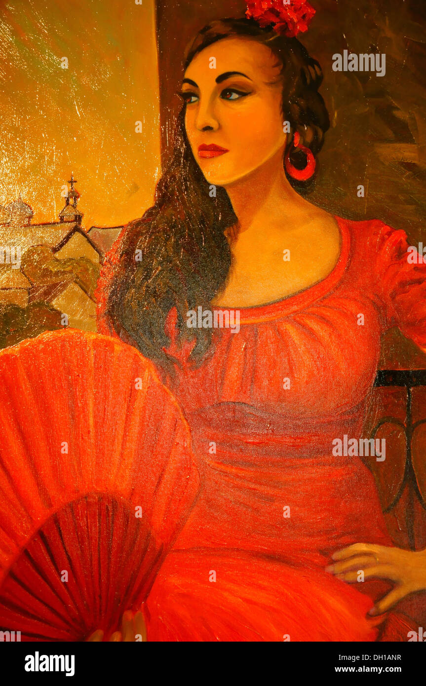Spanish girl painting hi-res stock photography and images - Alamy