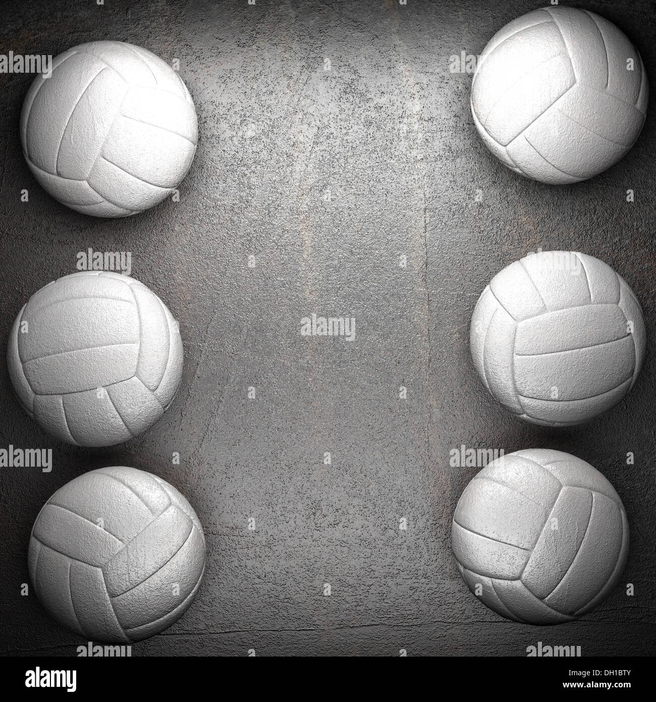 Volleyball ball and metal wall background Stock Photo - Alamy
