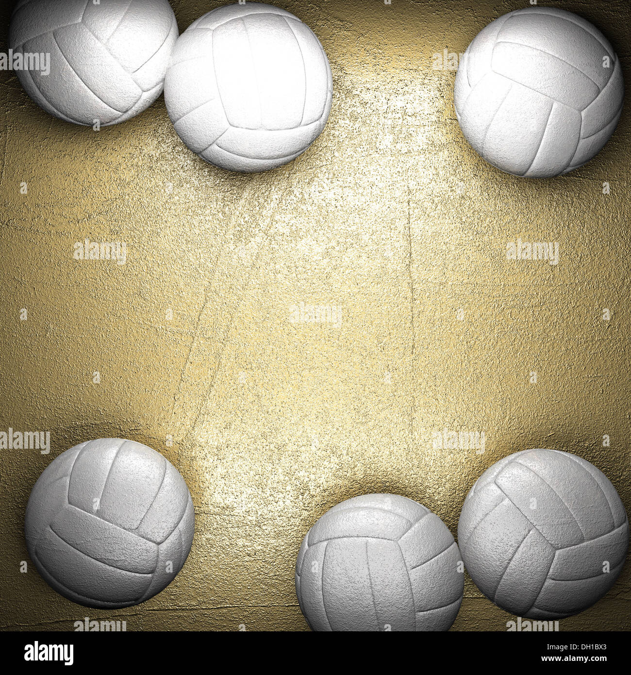 Volleyball ball and golden wall background Stock Photo - Alamy