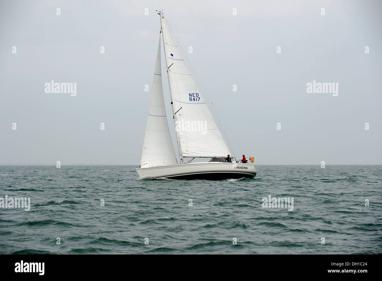 Yacht under sail Stock Photo - Alamy