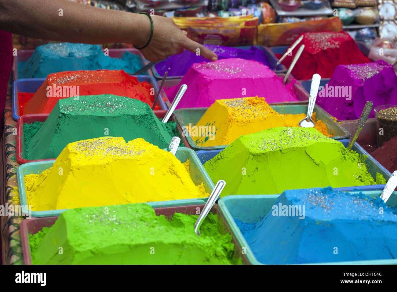 Multicoloured rangoli powders sale for diwali festival dadar Mumbai ...