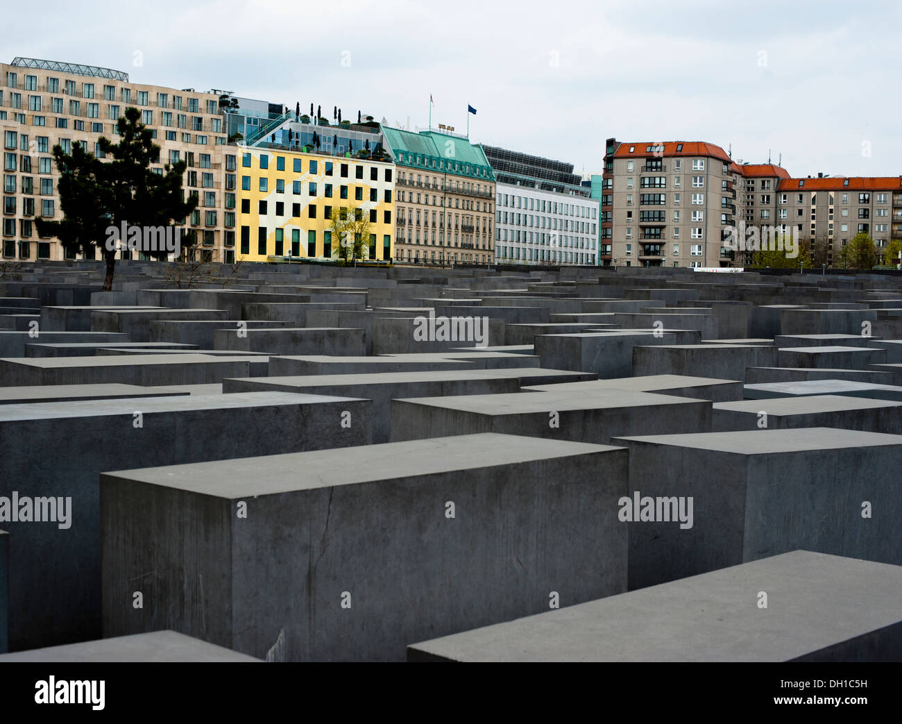 View over the Jewish Memorial in Berlin Stock Photo - Alamy