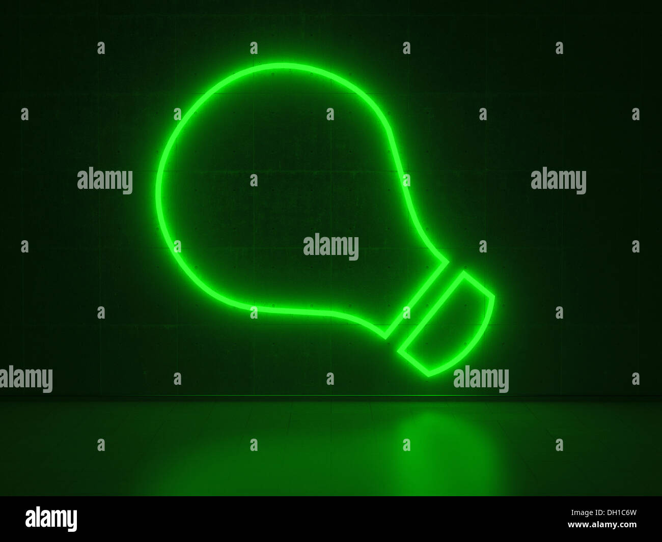 Light Bulb - Series Neon Signs Stock Photo - Alamy