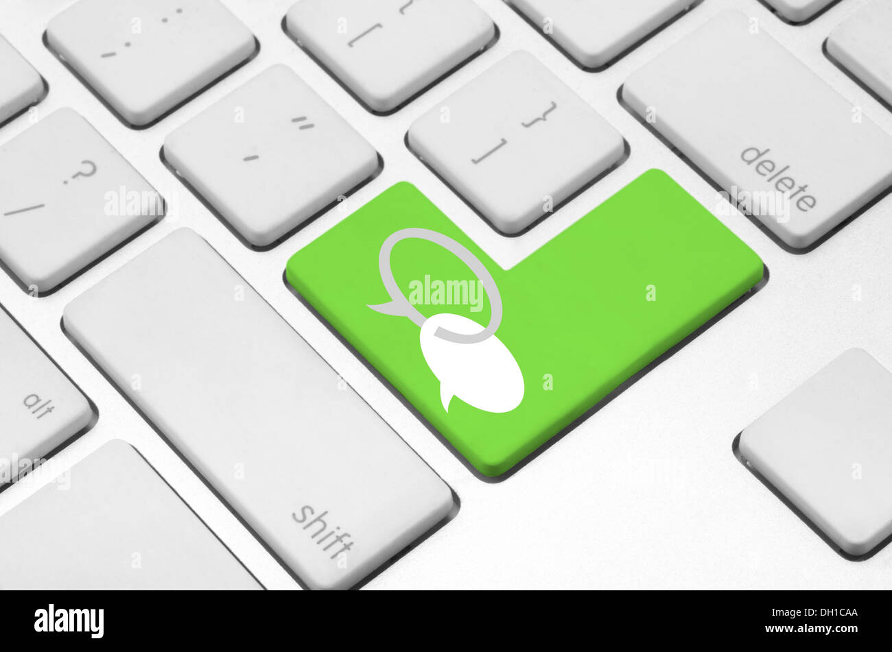 Balloons key on the computer keyboard Stock Photo - Alamy