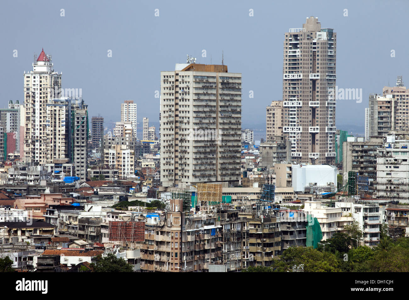 Skyscrapers girgaon mumbai maharashtra india hi-res stock photography ...
