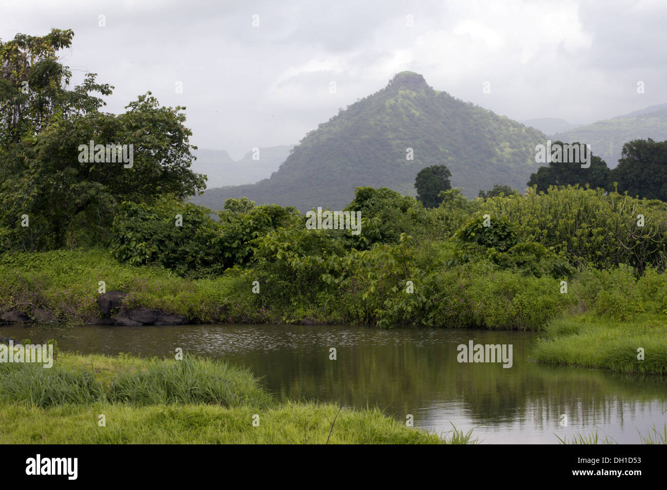 landscape Sahyadri mountain range Panvel raigad Maharashtra India Asia ...