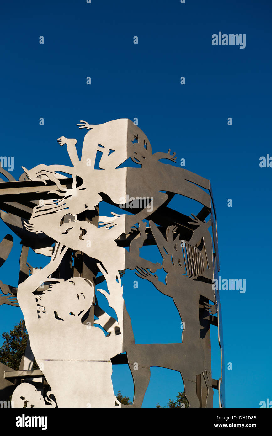 Public art sculpture by Michael Snape called Continuum in the Melbourne ...