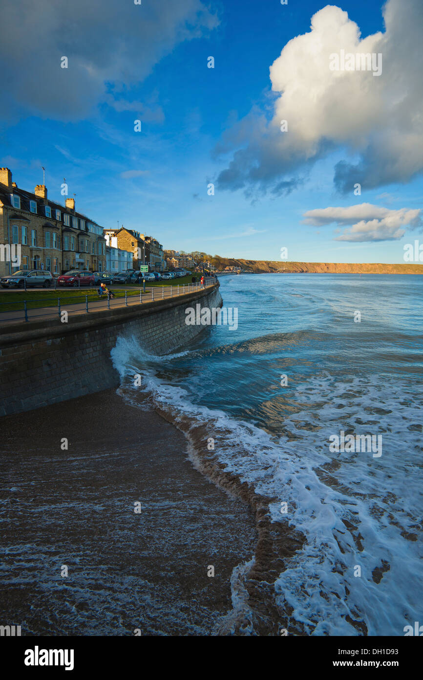 Last light, Filey promenade, north Yorkshire, England Stock Photo - Alamy