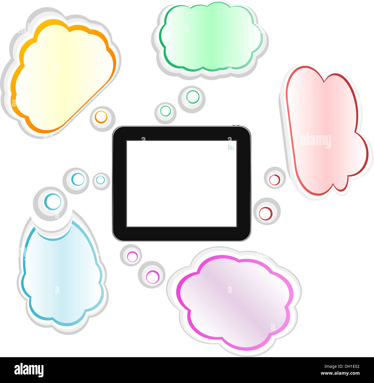 Cloud computing touch pad hi-res stock photography and images - Alamy