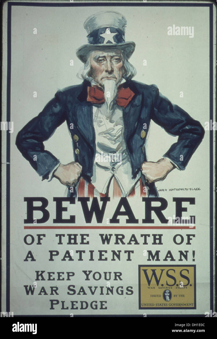 A World War I-era poster advising individuals to keep their War Saving ...