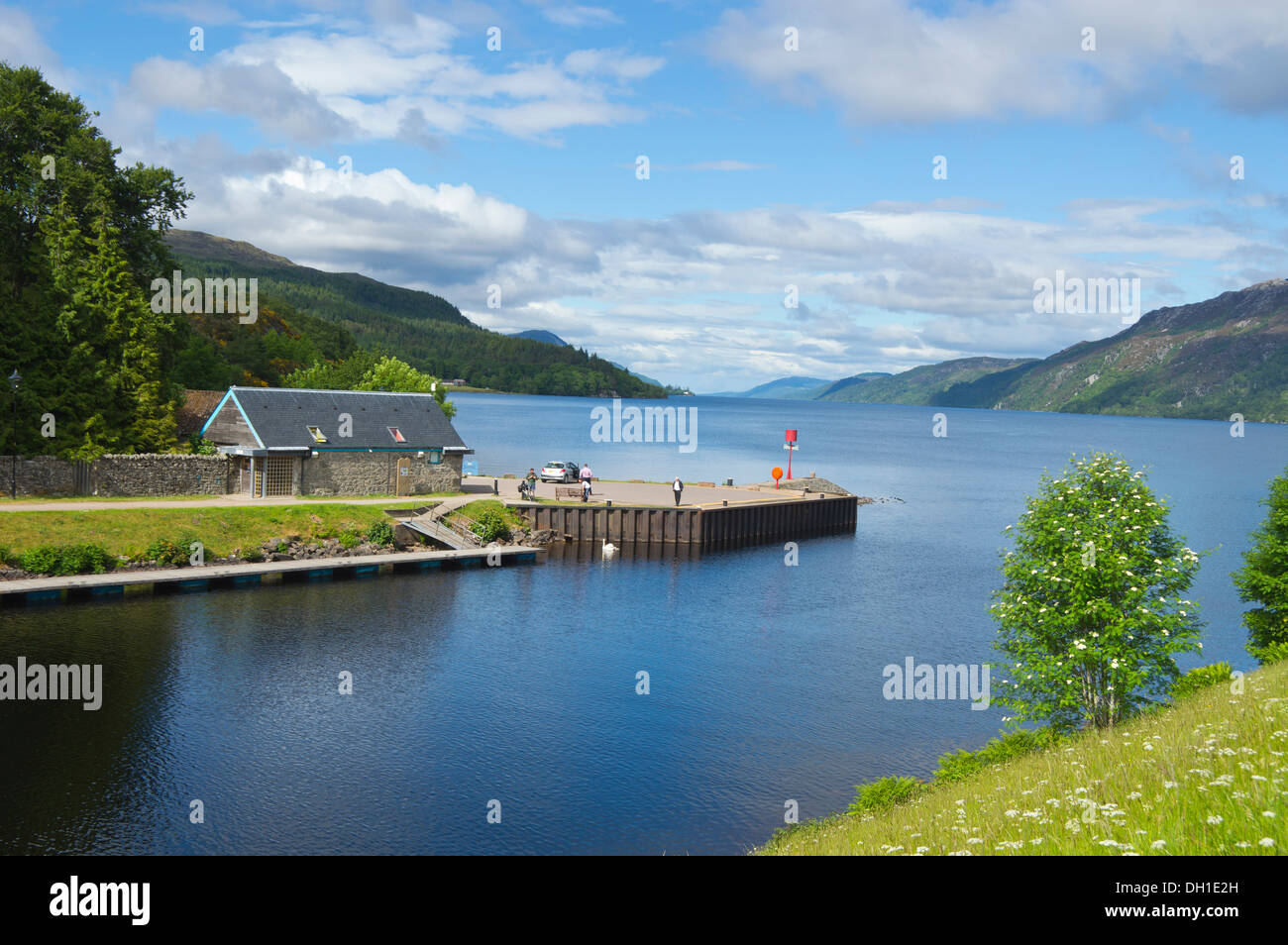 Fort Augustus, Caledonian Canal, Loch Ness, Inverness, Highland Region ...