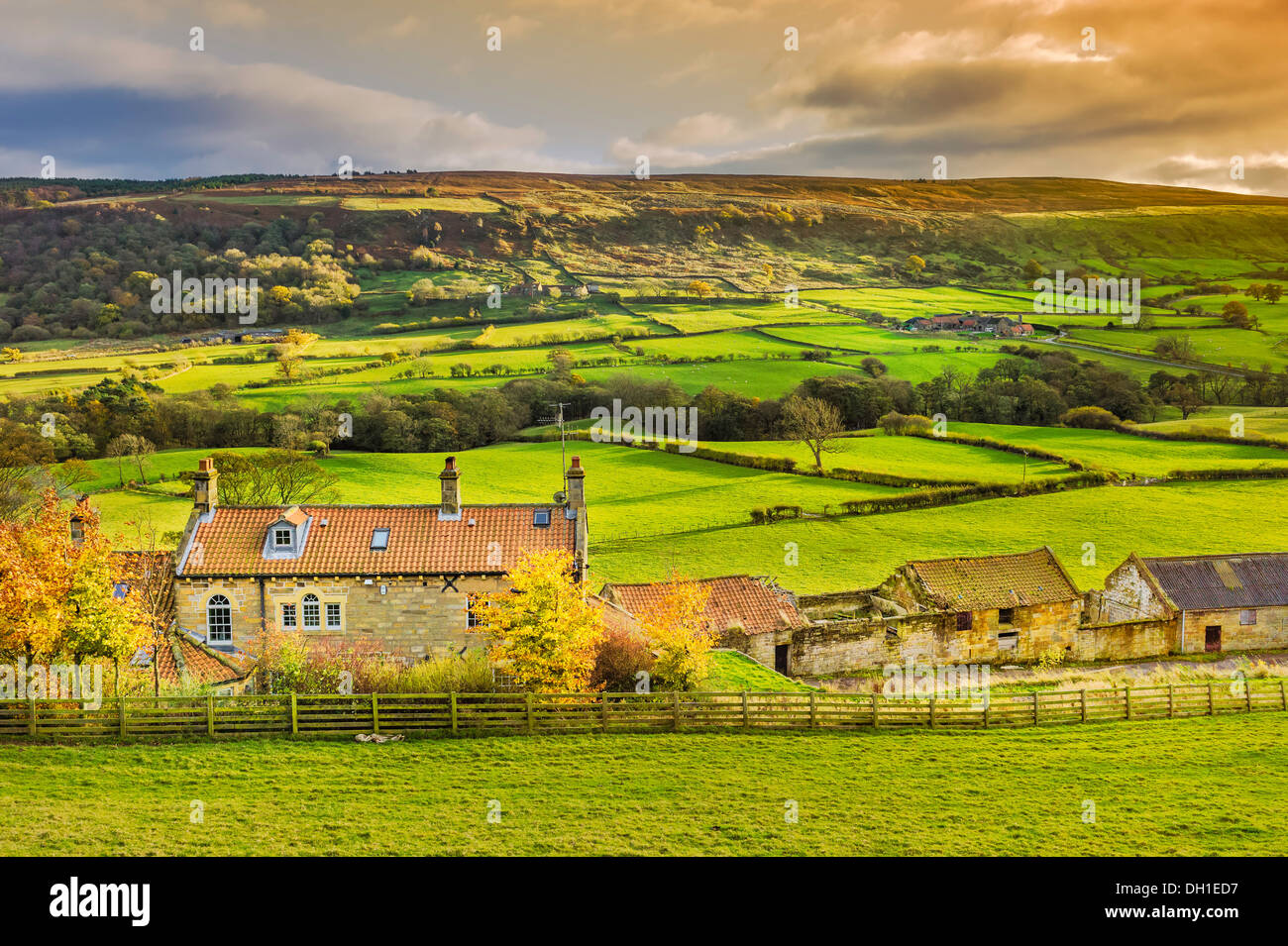 Traditional farmhouse set in heart hi-res stock photography and images ...