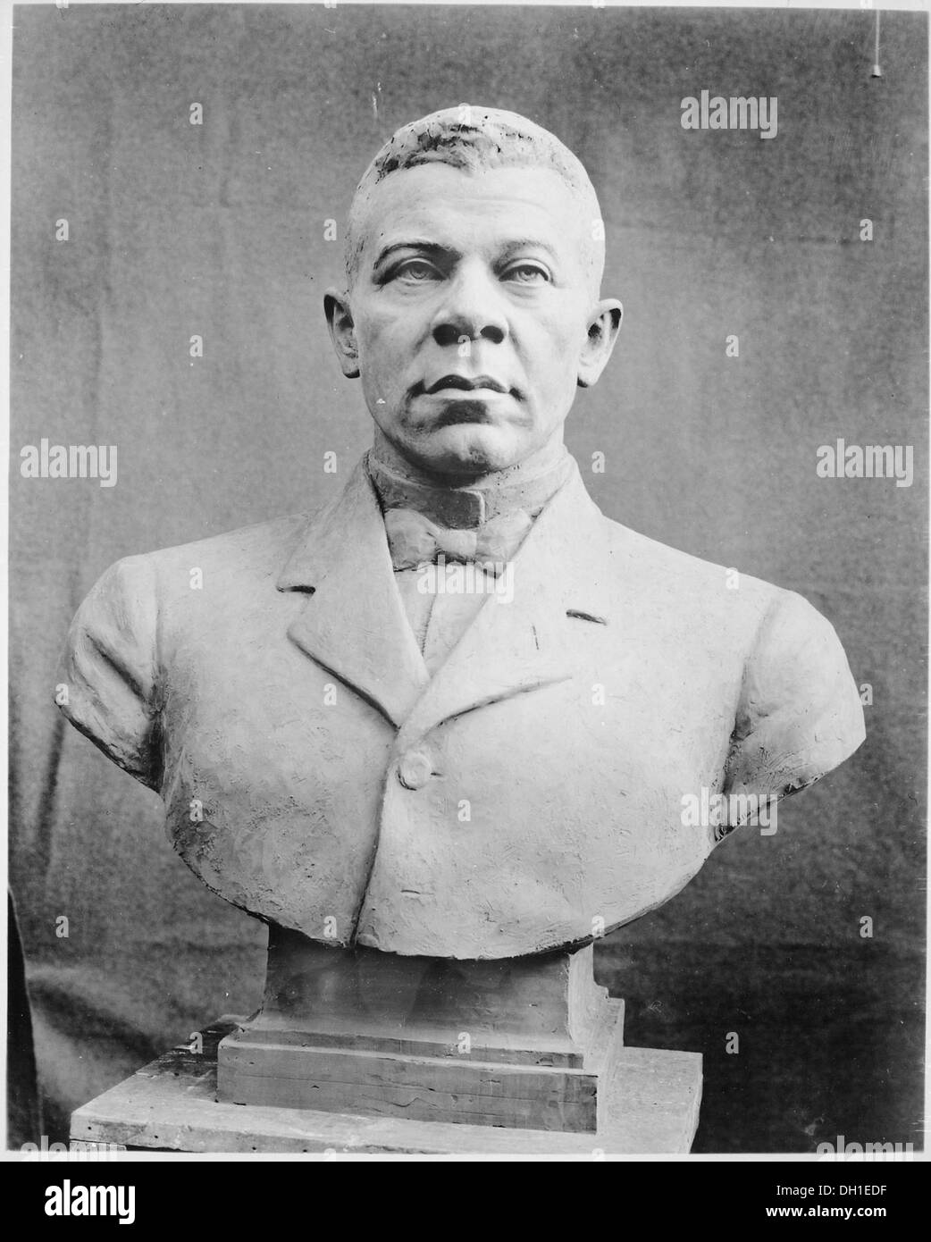This image is a portrait of Booker T. Washington, a prominent African ...