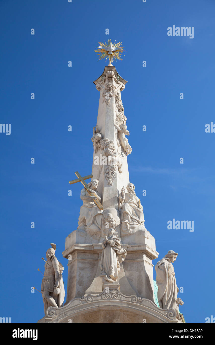 Trinity Column in Szechenyi Square, Pecs, Southern Transdanubia ...