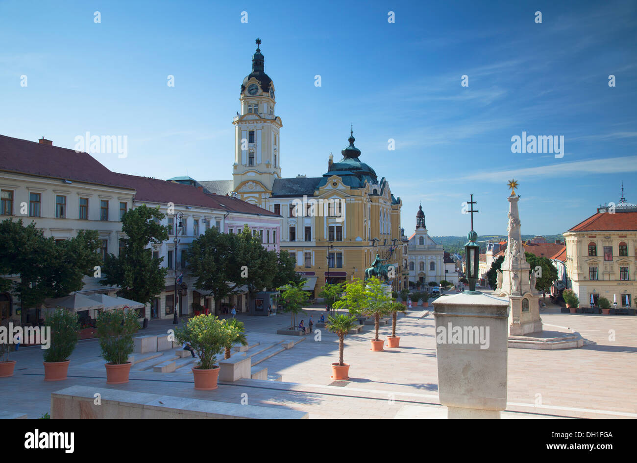 Szechenyi Square, Pecs, Southern Transdanubia, Hungary Stock Photo - Alamy